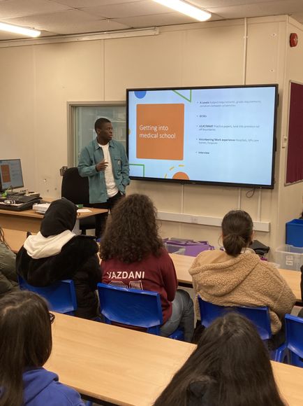 Ex-student talks to students about a career in medicine - News - Mill ...